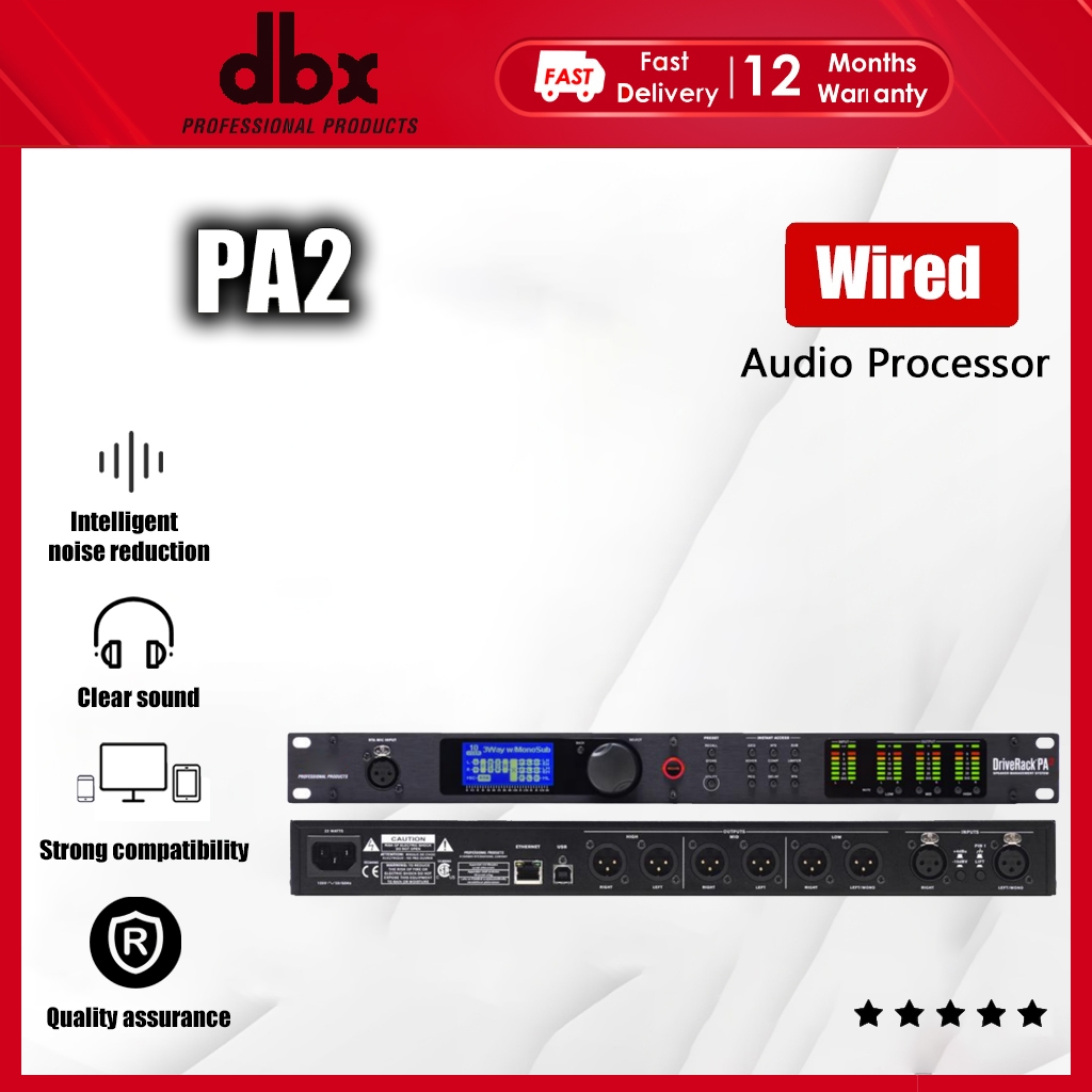 DBX DriveRack PA2 Dual Input, Six Output Complete Speaker Management ...