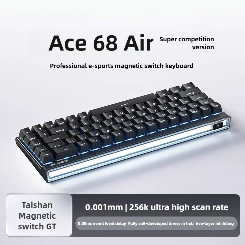 NEW MCHOSE Ace68 Air Rapid Trigger Magnetic Switch Mechanical Keyboard Wired Dynamic Keyway Low ...