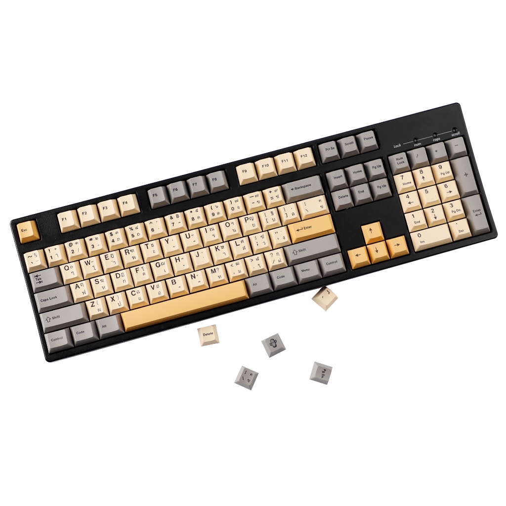 YMDK 144 Key Desert Theme Keycaps Thai Minimalist PBT Cherry Profile ...