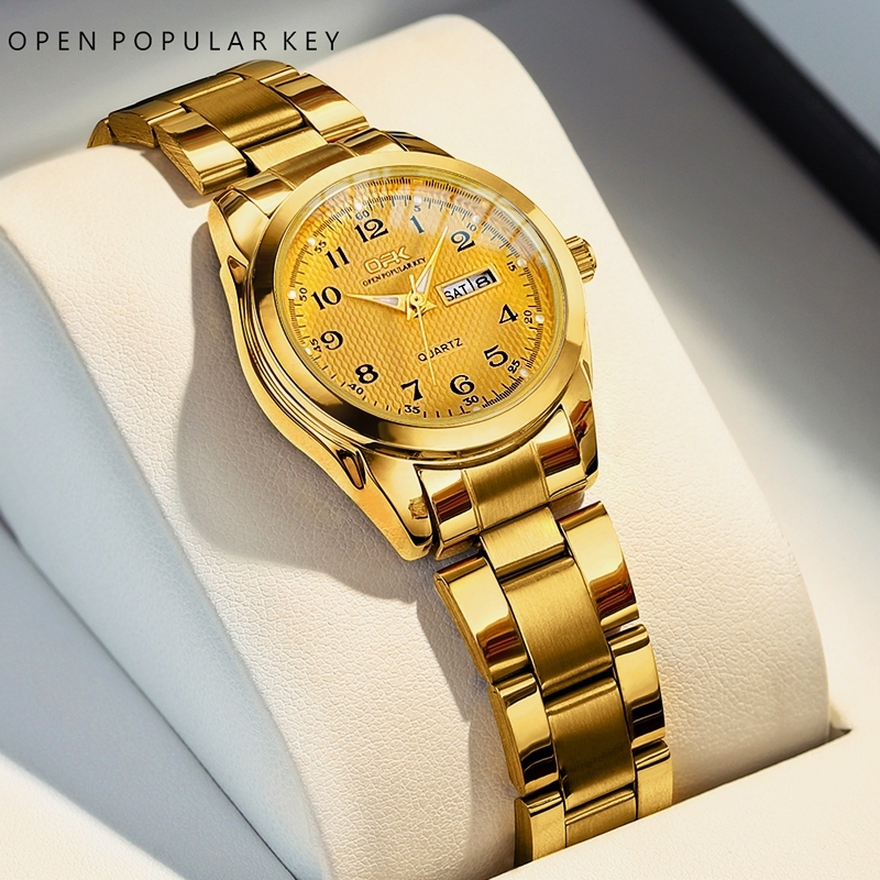 OPK Watch For Women Waterproof Original Quartz Stainless Luminous Date ...