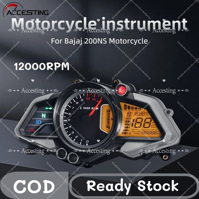 For Bajaj 200NS PULSAR200 NS Digital Motorcycle Speedometer LCD ...