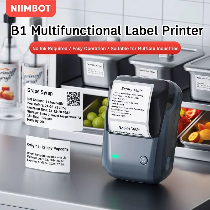 NIIMBOT B1 Office Label Printer, Label Maker Machine for Cable/Jewelry ...