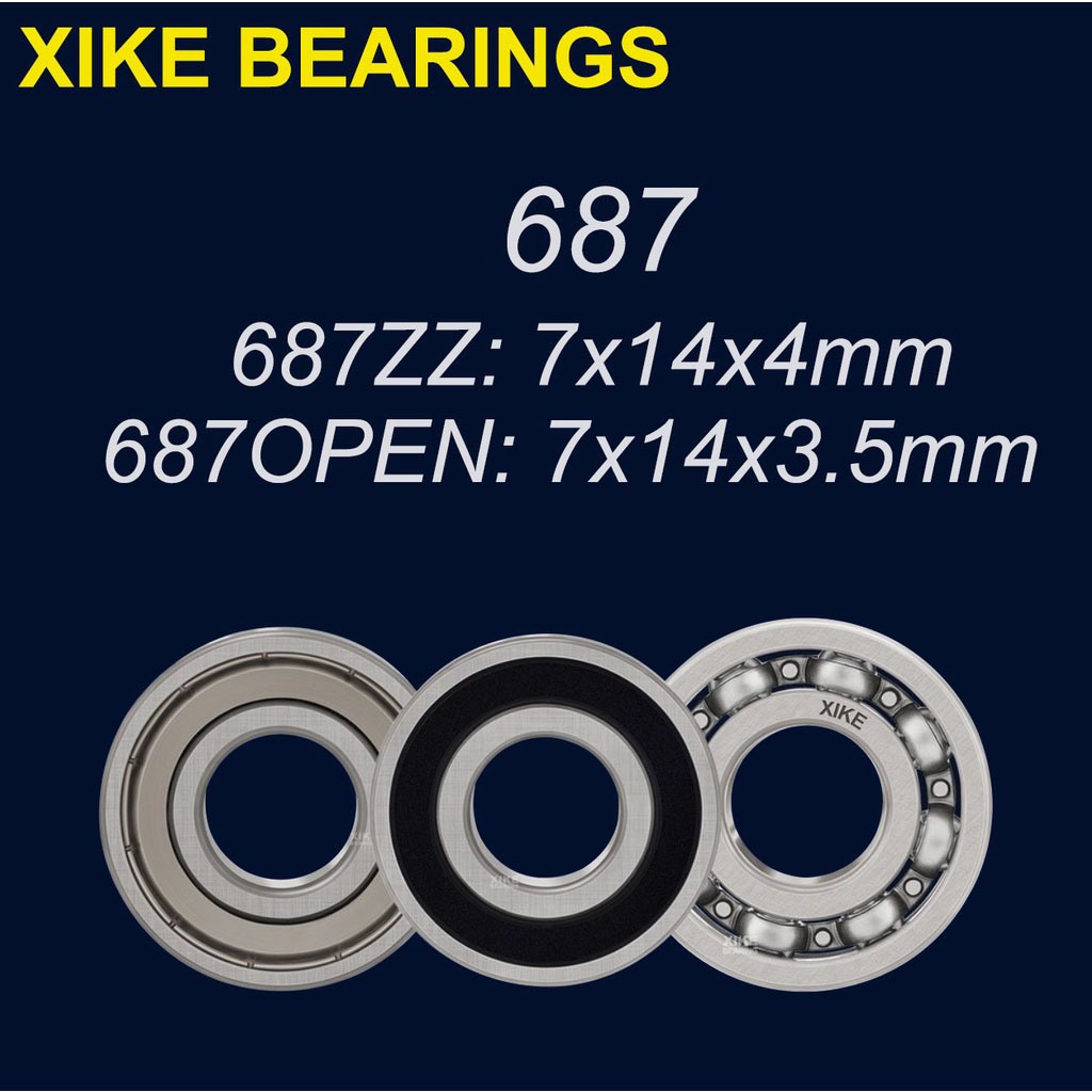 XIKE 687ZZ High Quality Deep Groove Ball Bearings S687 | Shopee Philippines