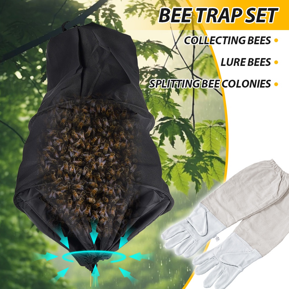 3 Layers Bee Cage Swarm Trap Beekeeper Tool Swarming Catcher Wild Bee ...