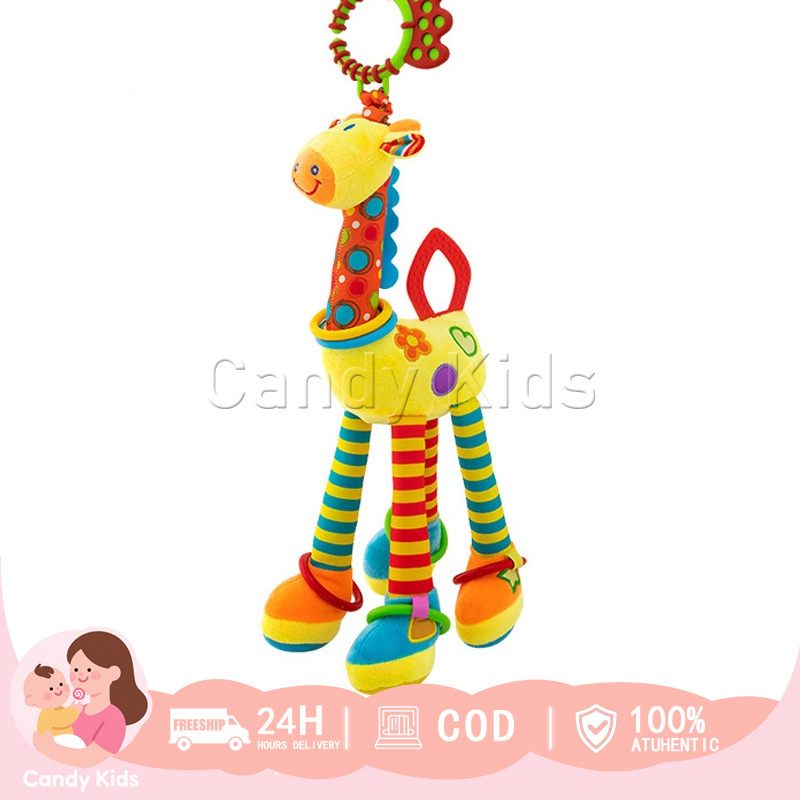 Giraffe Baby Soft Hanging Toy For Infant Plush Stroller Hanging Wind ...