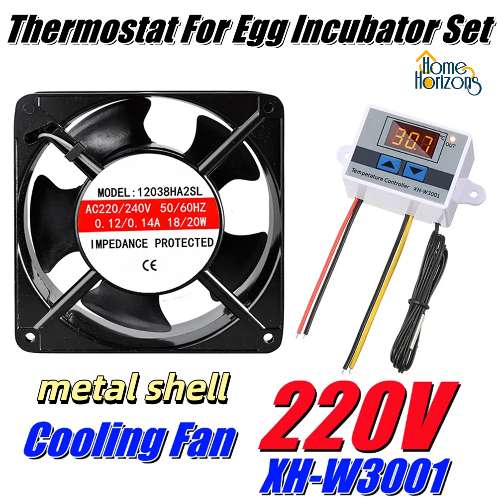 W3001 220V Digital Temperature Controller Blower Fan Digital ...