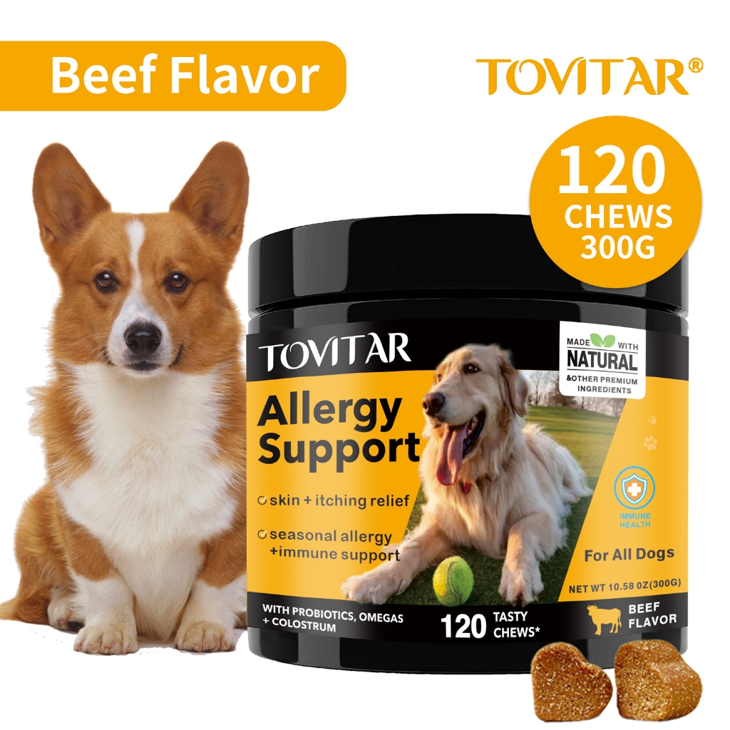 Tovitar® Allergy Immune Bites for Dogs for Immune System, All Ages dog ...
