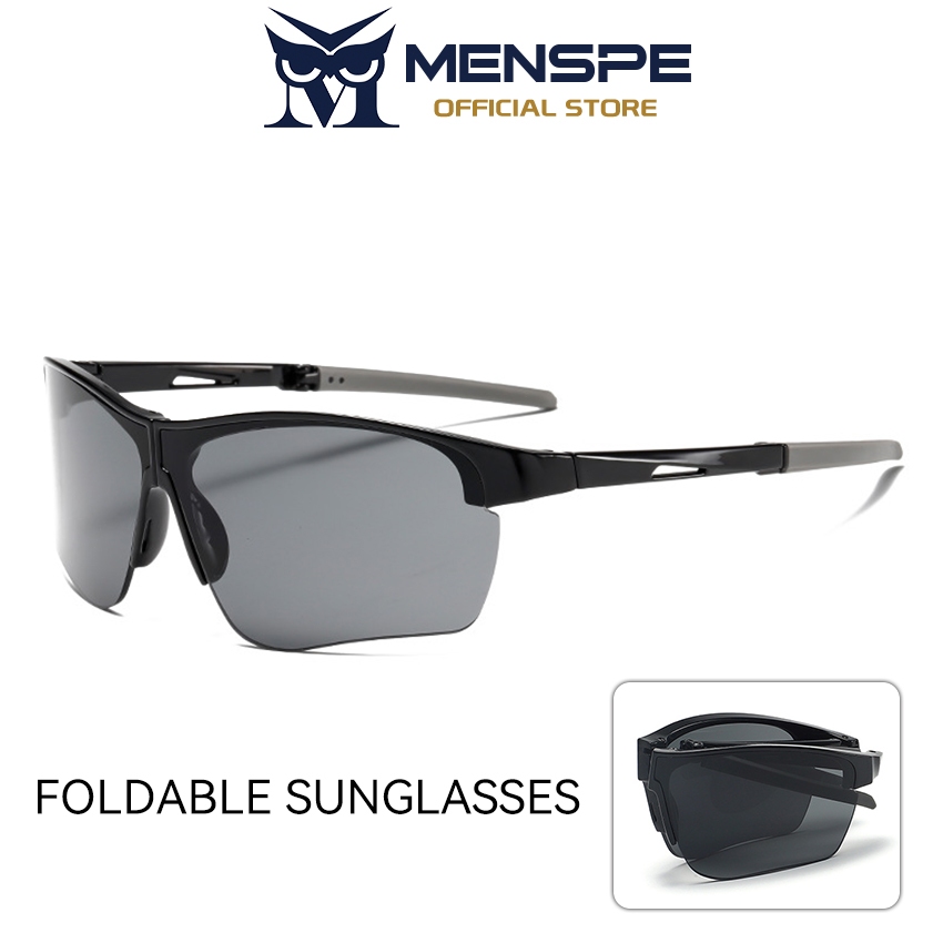 MENSPE Men's Driving Sunglasses Unisex Foldable Sunglasses Fashion ...