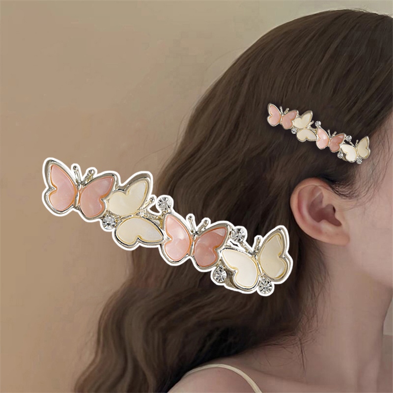 Niche Butterfly Hair Clip Female New Style Bangs Hairpin Side Clip ...