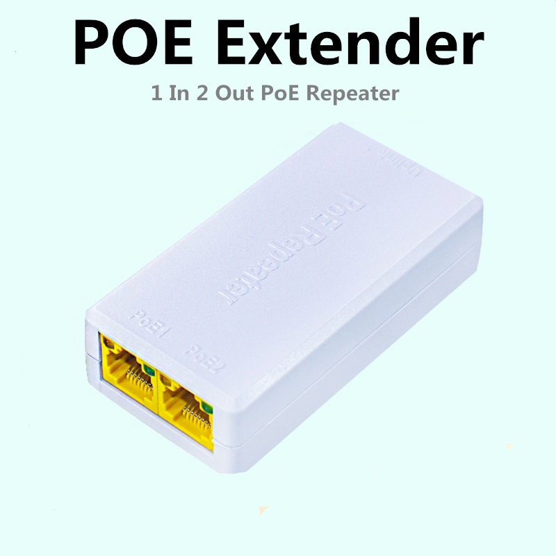 POE Extender 100m Extension One In Two Output 48V POE Repeater IEEE802 ...