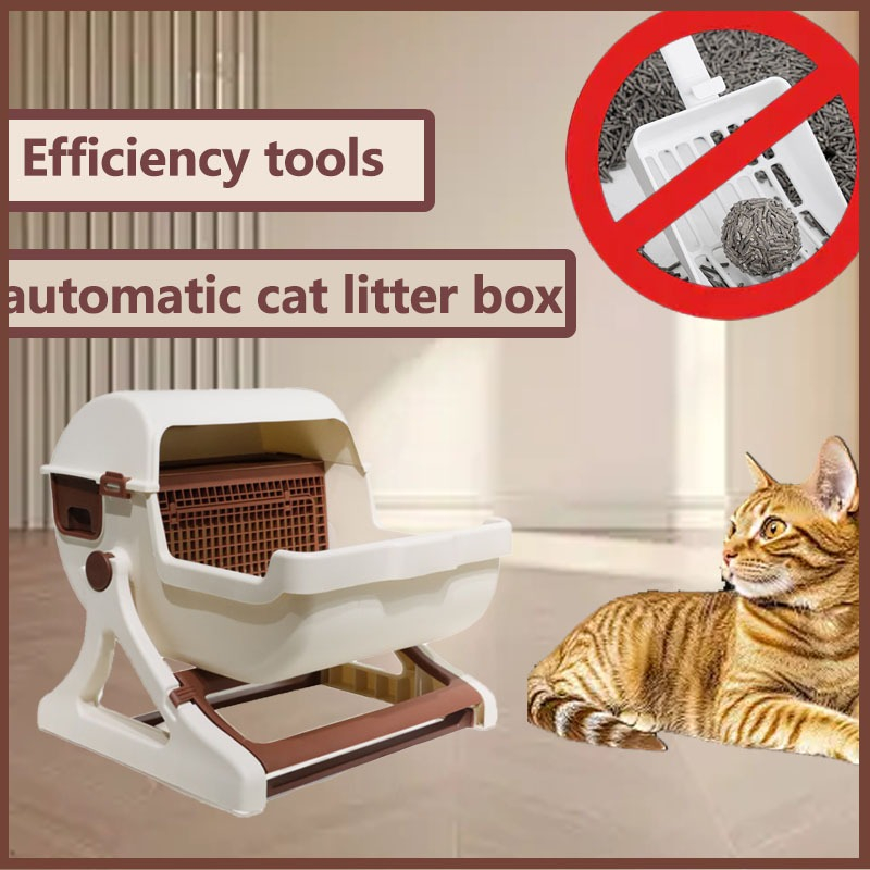 Semi-Automatic Quick Cat Litter Cleaning cat litter box automatic 8 kg ...