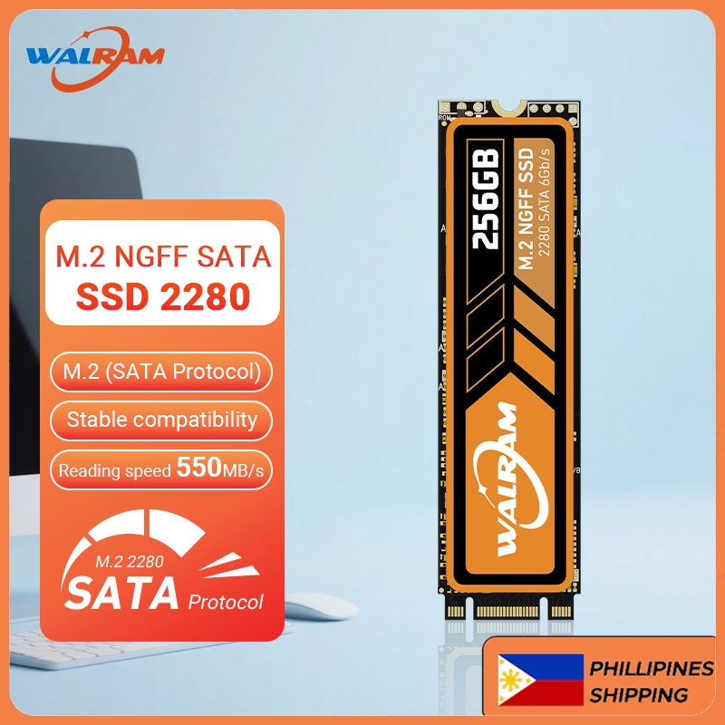 Walram M.2 SATA SSD 2280 128GB 256GB 512GB Internal Solid State Drive ...