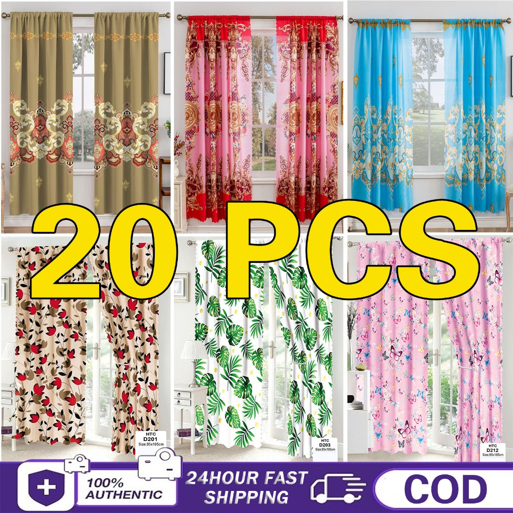 Buy 10 Take 10=20PCS Curtain for Window 85x190cm Cotton Design Home ...