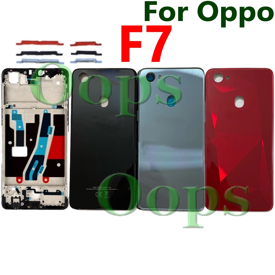 For Oppo F7 A3 Battery Back Cover Housing LCD Front Middle Frame Case ...