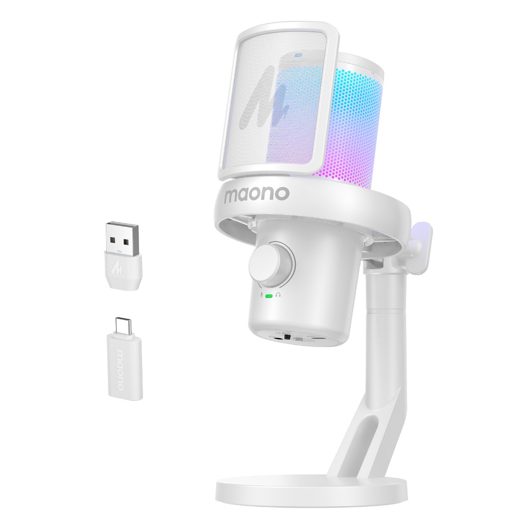 Maono DM40 Wireless Microphone AI Noise-canceling Microphone USB Mic ...