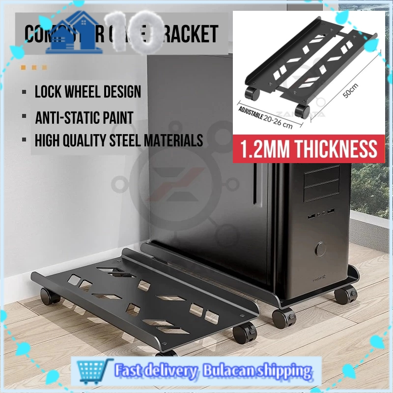 *Heavy Duty* Premium PC Tower Stand Holder Metal CPU Holder Adjustable ...