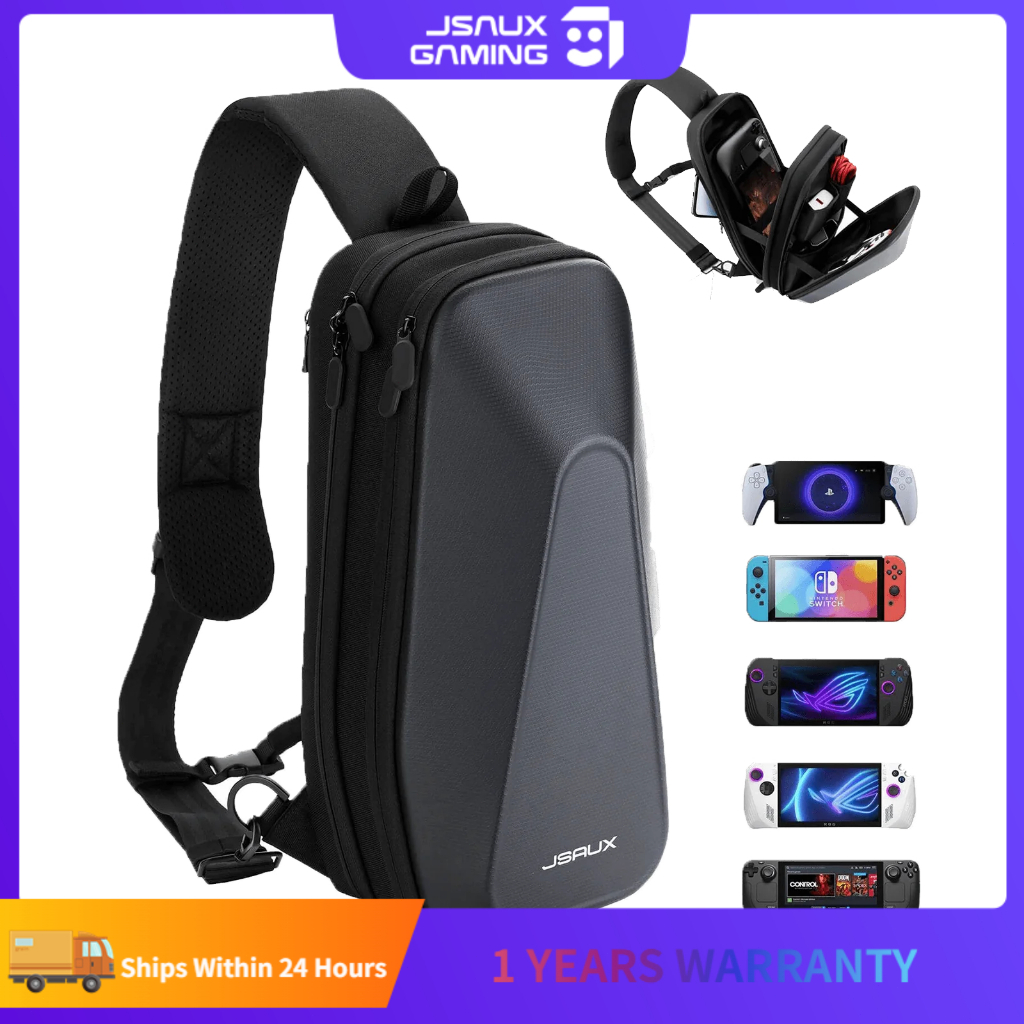 JSAUX Sling Bag for Steam Deck (OLED)/Nintendo Switch 2/ROG Ally X/ROG ...