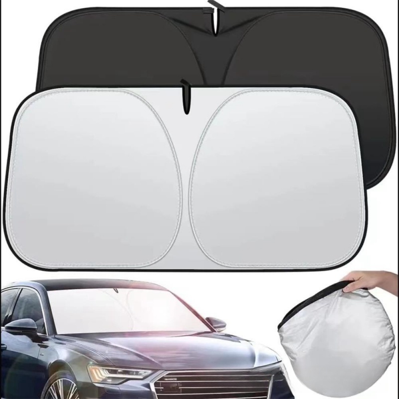 Car Windshield Cover Shield Sun Shade Set Foldable Car Window Sunshade ...