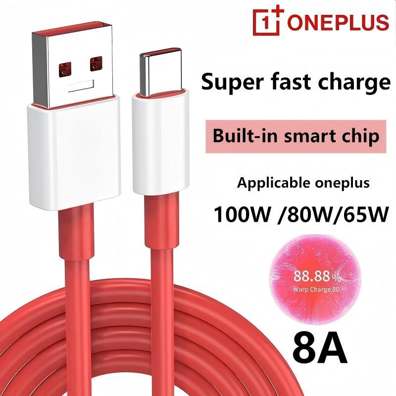 Oneplus 8A Type C-USB Fast Charging Cable Dash Data Cable For Oneplus 8 ...