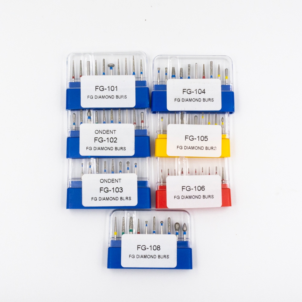 10Pcs/set Dental Diamond FG High Speed Bur FG Series For Polishing ...