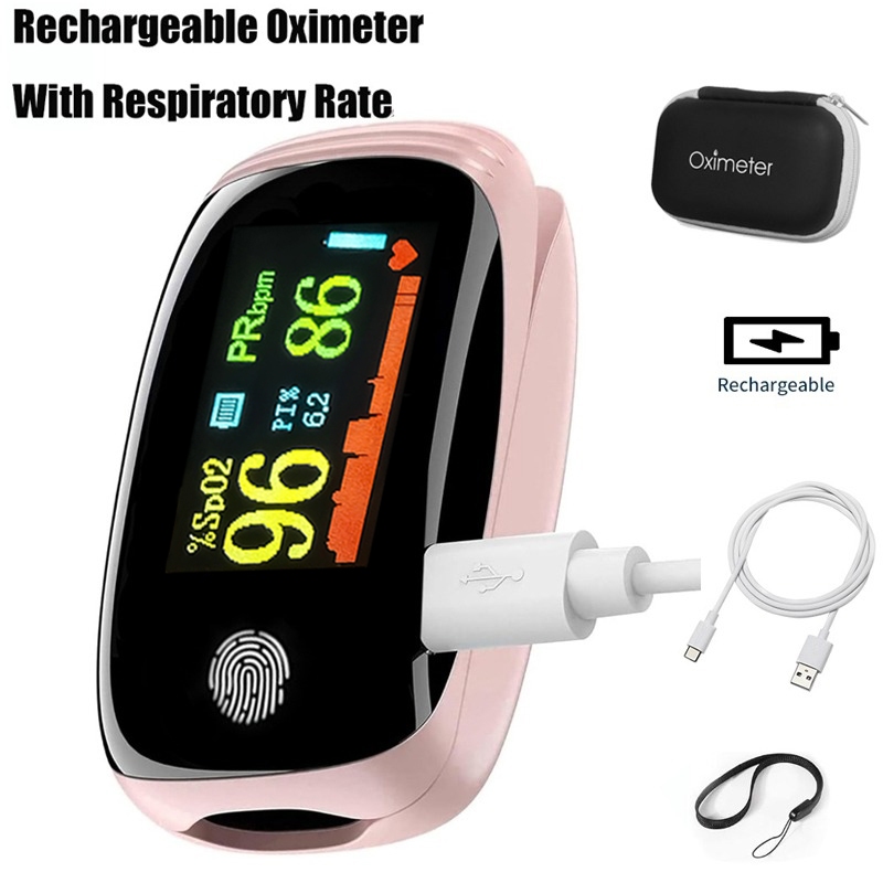 Original USA Chip Rechargeable Pulse Finger Oximeter Sp02 Portable ...