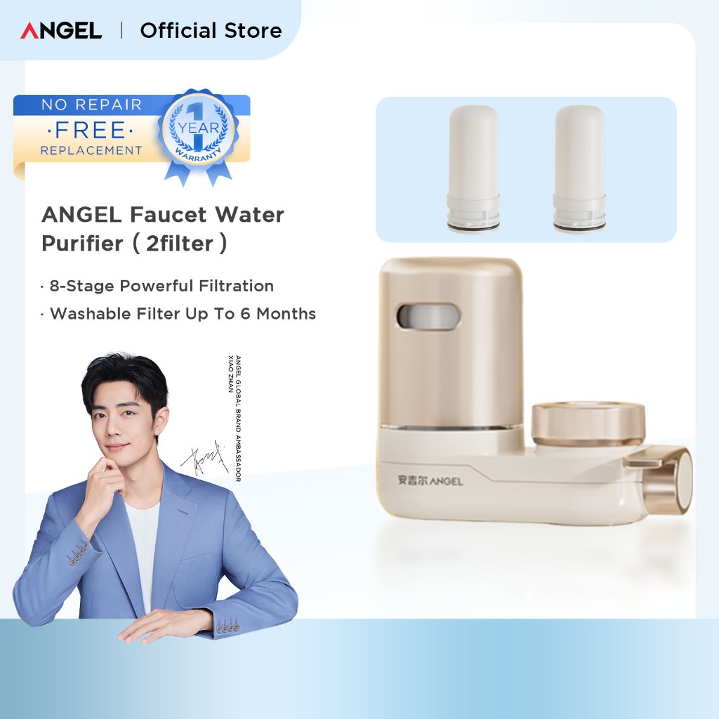 ANGEL Water Filter for Sink, 792-Gallon Faucet Mount Water Filtration ...