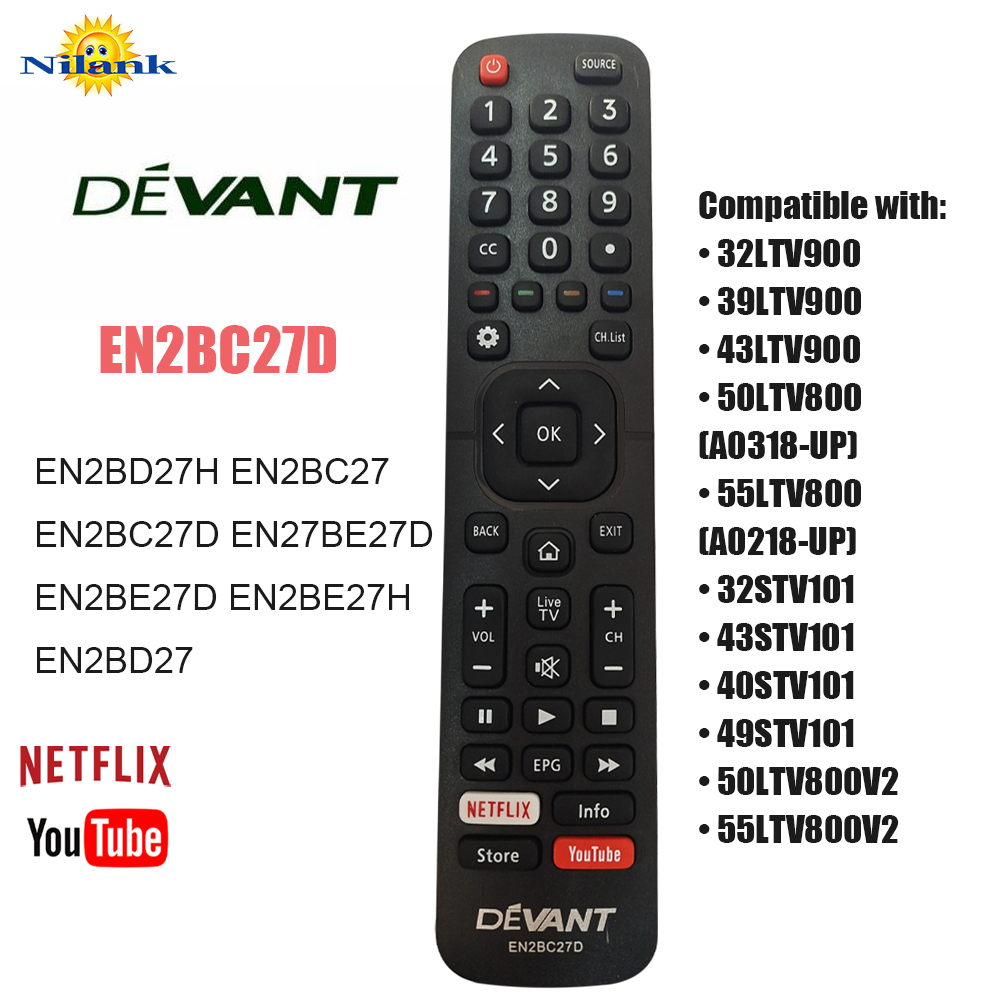 Genuine Devant Smart TV Remote Control For Hisense Devant 4K UHD ...