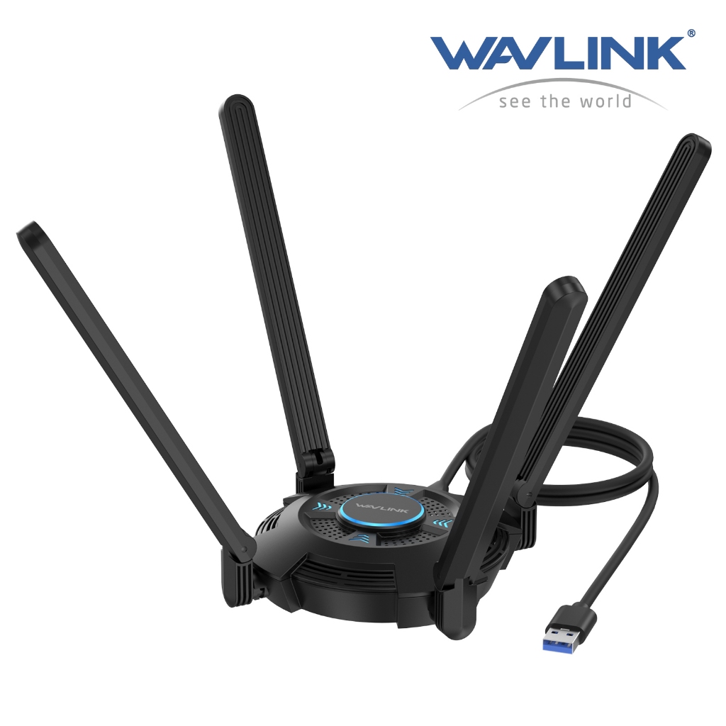 WAVLINK WiFi 6E USB WiFi Adapter Tri-band Wireless Network Adapter with ...