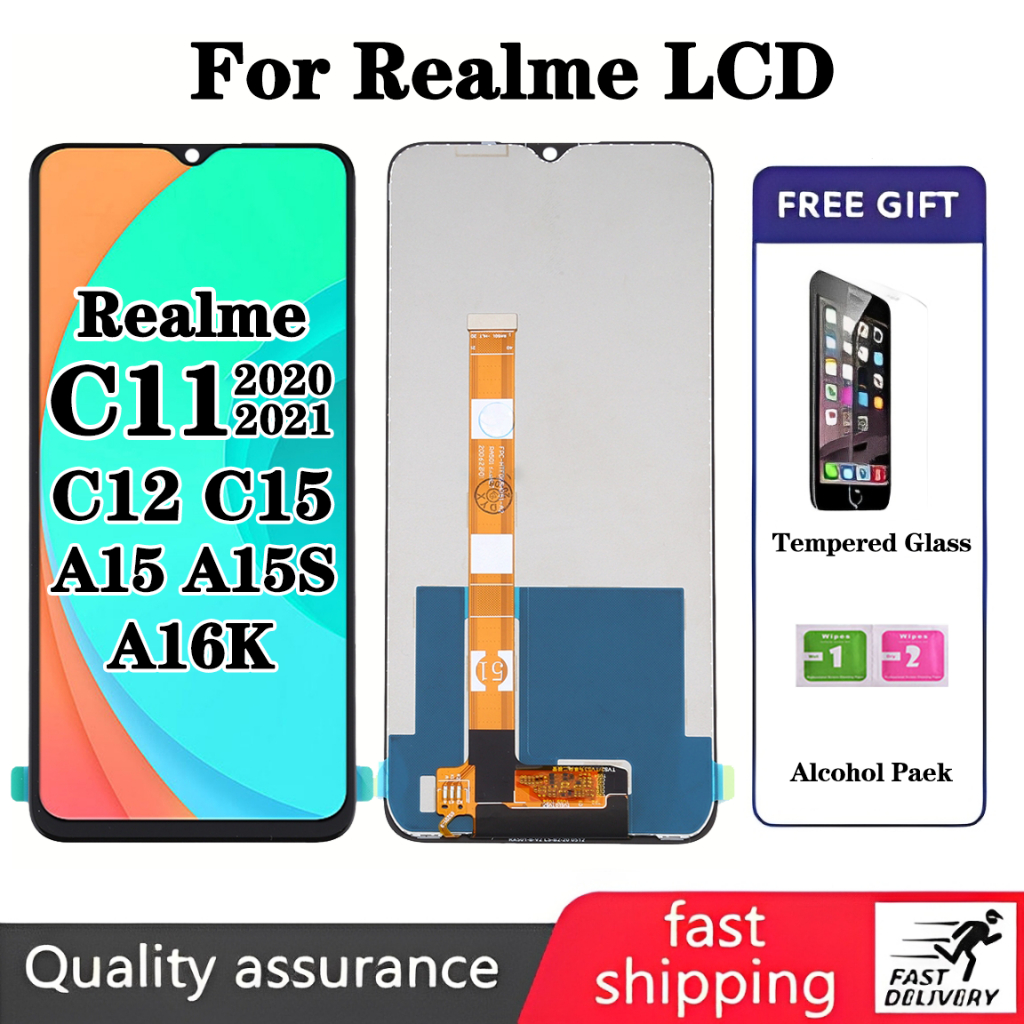 For Realme C11 2020 Realme C12 Realme C15 A16K A15 A15S LCD Touch ...