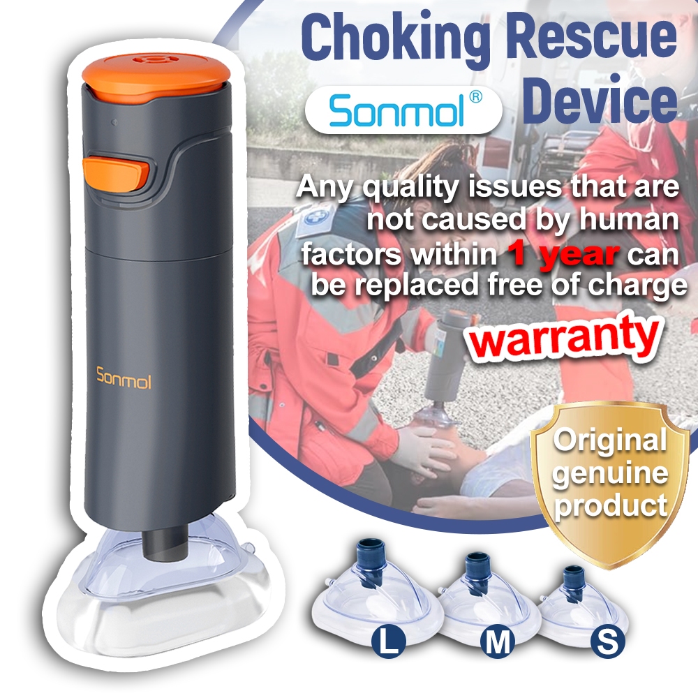 Sonmol Automatic Choking Rescue Device for Kids and Adults with 3 Masks | Portable Anti Choking ...