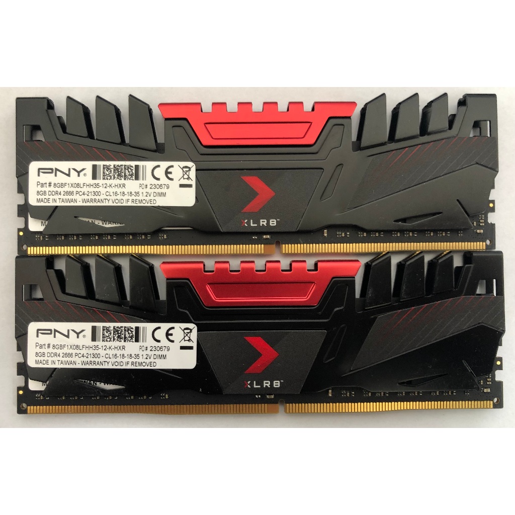 PNY XLR8 GAMING RAM 16GB kit (2x8GB) DDR4 2666mhz CL16 1.2V for Desktop ...