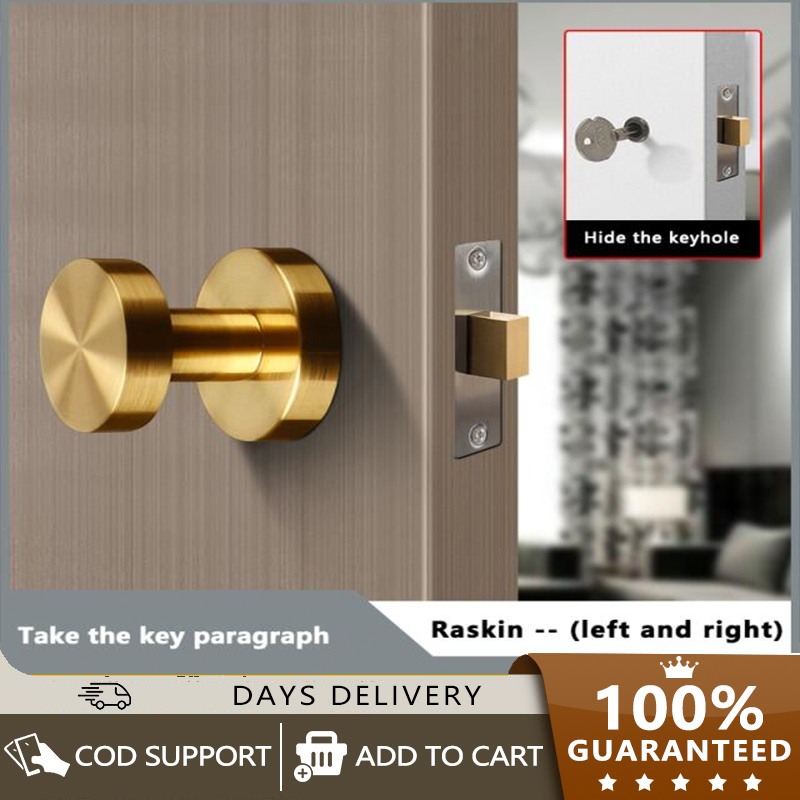New Invisible Door Lock With Key Single Side Lock Indoor Door And ...