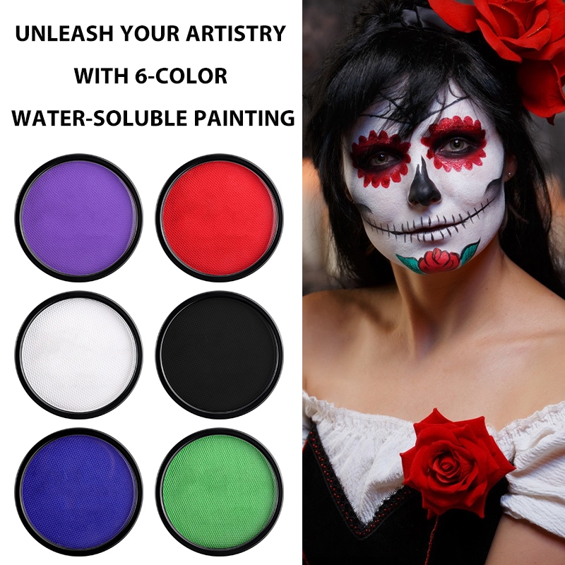 VERONNI 6 Color 30g Professional Face Paint Body Paint Water Based Face ...