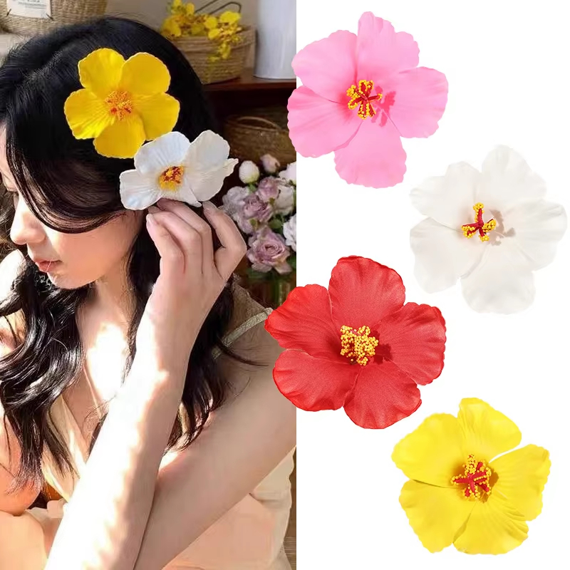 Sweet Girls Beautful Phalaenopsis Flower Hairpin Clips Side Bangs Clip ...