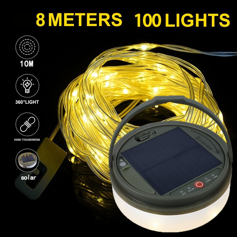 2000MAH LED lights strip camping light rechargeable Waterproof 8 meter ...