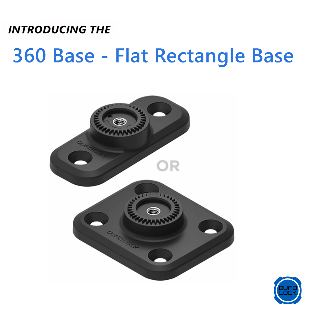 Quad Lock Base - Flat Rectangle Base 2/4 Hose Base Cellphone Mounts ...