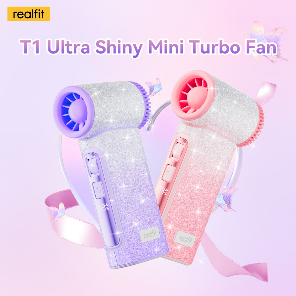 Realfit T1 Turbo Fan Mini Portable With 199 Levels Wind Speeds ...