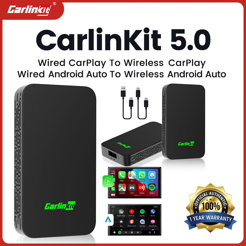 Carlinkit 5.0 Wired to Wireless Carplay Carlinkit 4.0 Android Auto ...