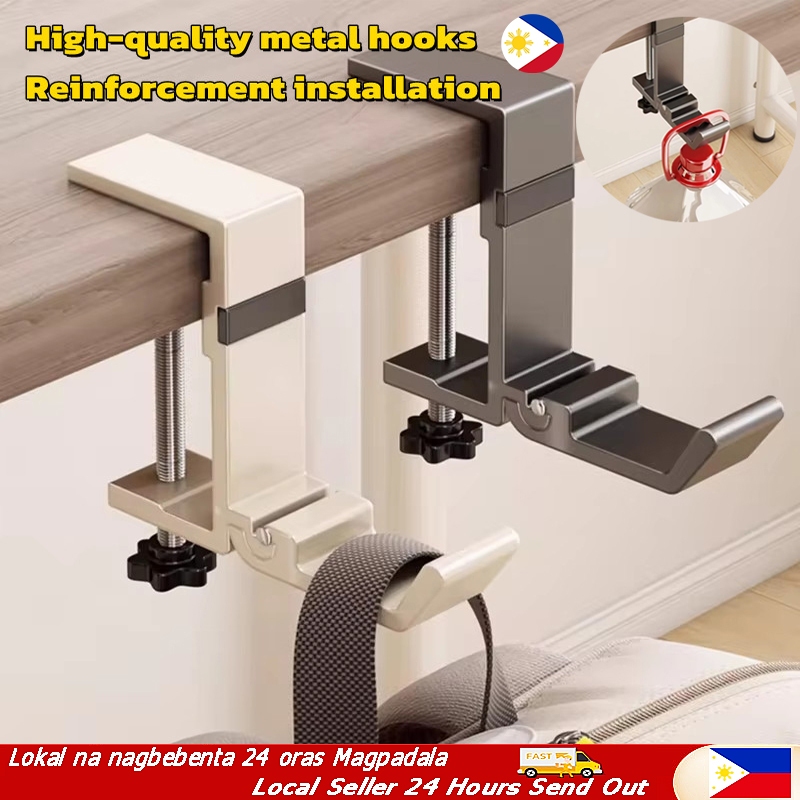 (Philippines Stock) 1/2Pcs Multi-functional Double Hook Table Edge ...