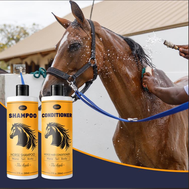 Oivolii Premium Horse Shampoo Conditioner Set Pet Deep Cleansing ...