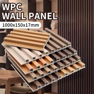 Waterproof Grille Wallpaper Sticker WPC Ecological Board with Fluted ...