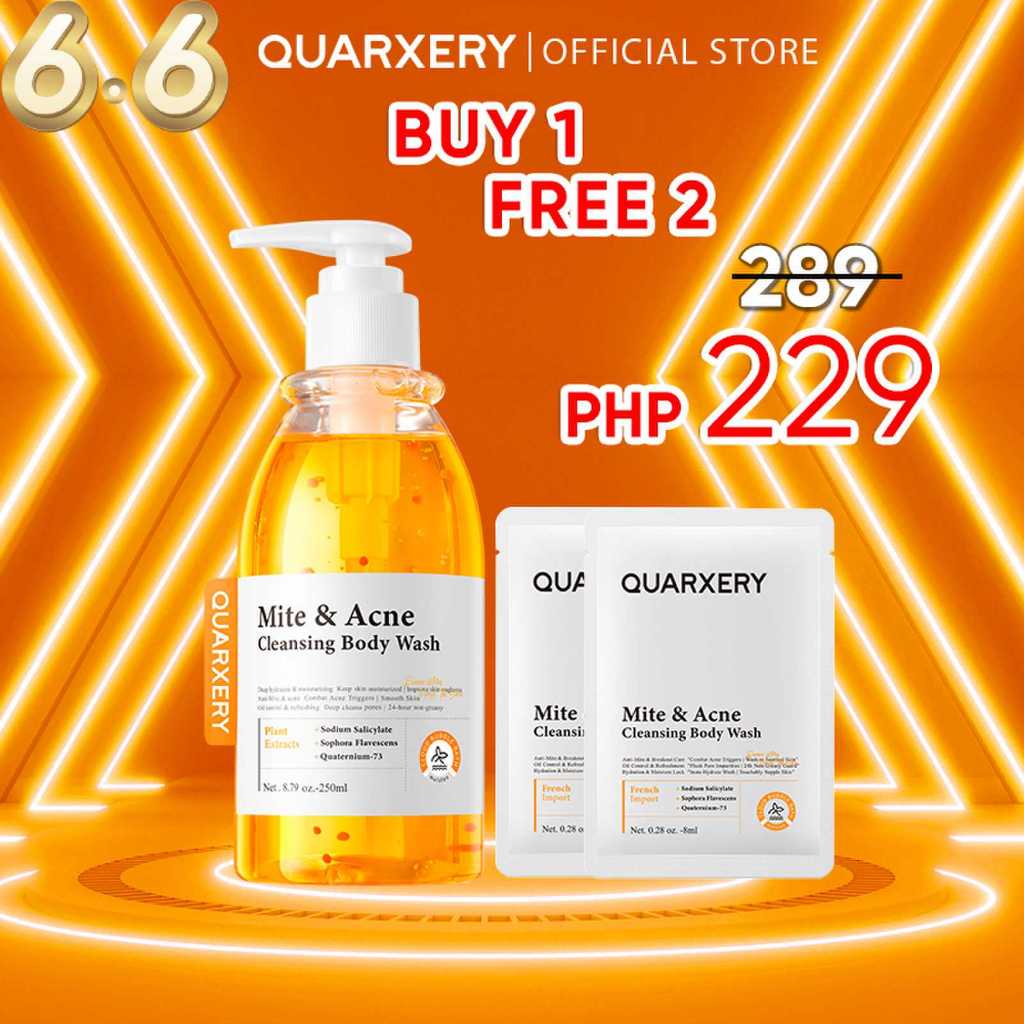 [24 hours] QUARXERY Mite&Acne Cleansing Body Wash Deep cleansing of the ...