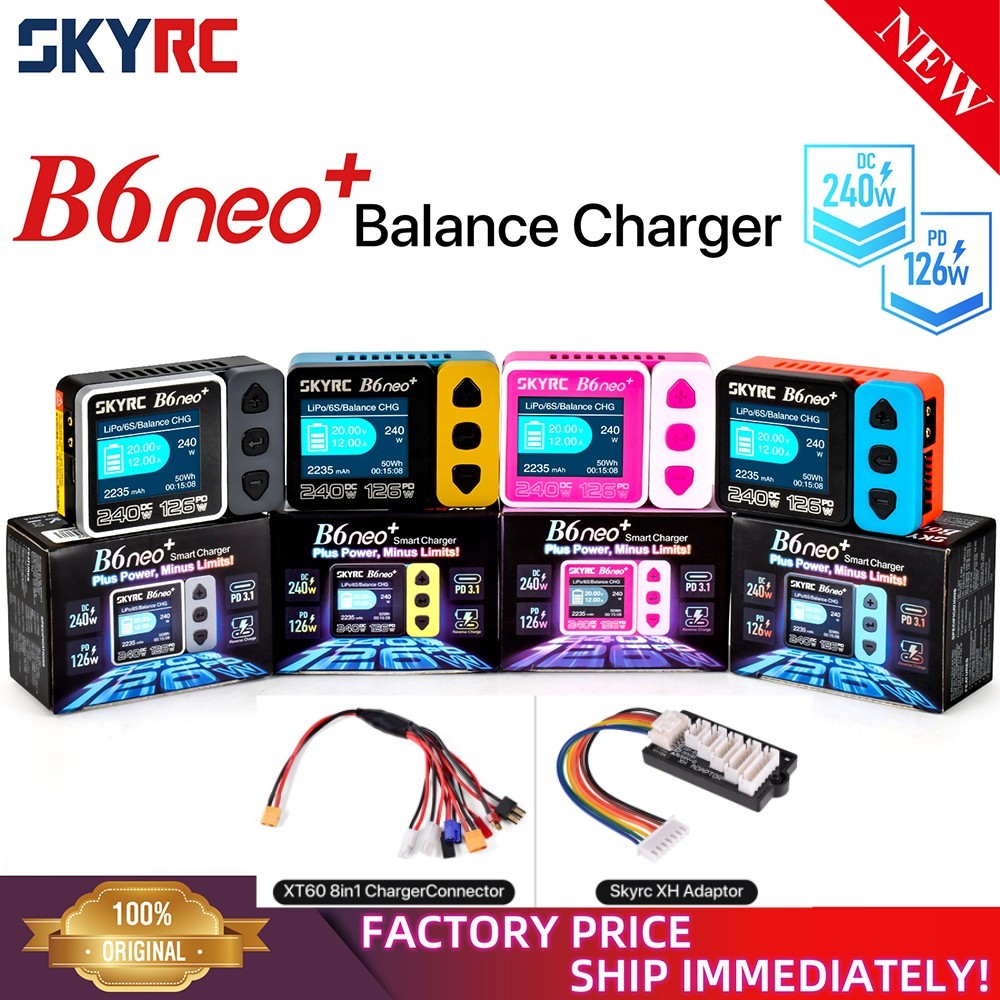 NEW SKYRC B6neo+ Smart Charger High Power DC240W PD126W Multilanguage ...