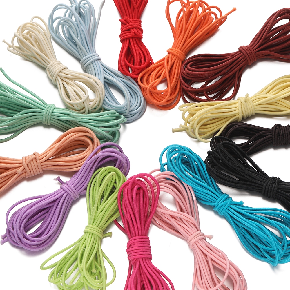 St. kunkka 2mm Length 5M, Round Elastic Band Elastic Beaded Thread ...