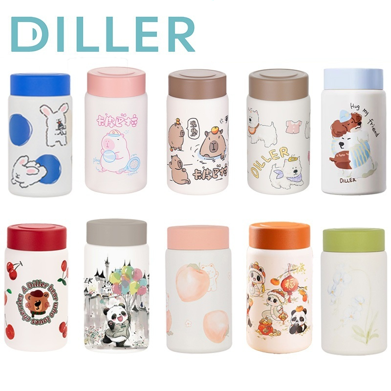 Diller Mini Vacuum Flask Thermos 316 Stainless Steel Drinking Cute ...