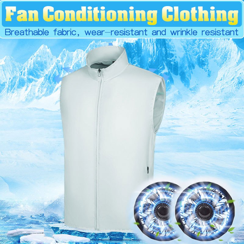Fan Air-Conditioning Clothing Fan Jacket Sunscreen And Cooling Outdoor ...