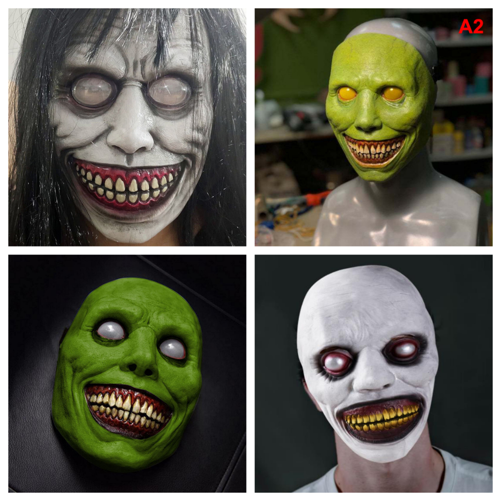 MYR Horror The Exorcist Smiling Face Demon Mask Cosplay Evil Creepy ...