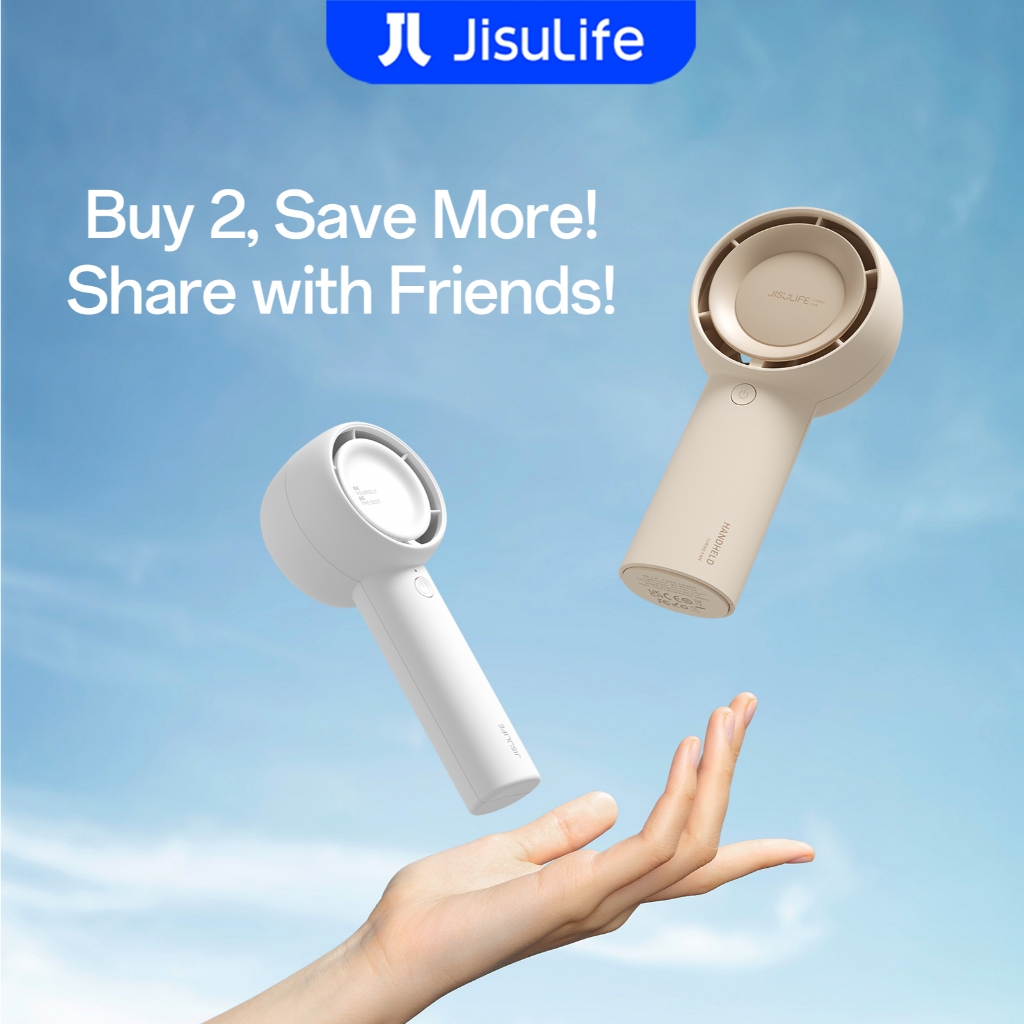 【New School Year Essentials】JISULIFE Handheld Fan Life5 & Life5 Plus ...