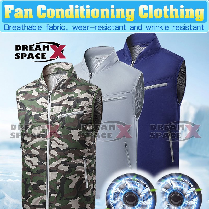 Fan Air-Conditioning Clothing Fan Jacket Sunscreen And Cooling Outdoor ...