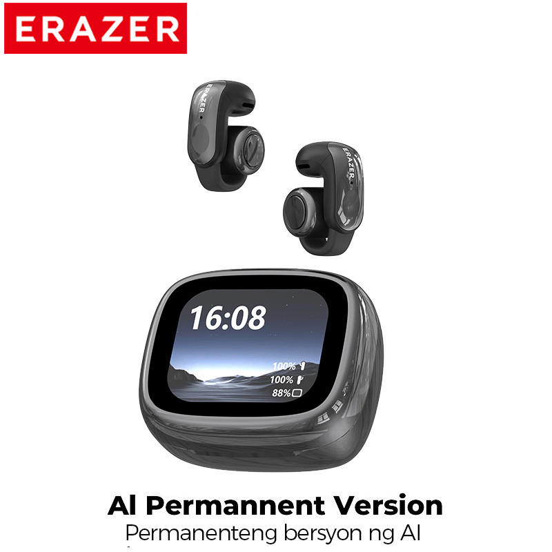 ERAZER XF28 AI Translate Earphone Open Ear Clip-on Earbuds New ...